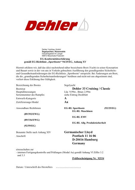 D33RL-C2 - Dehler Club Sweden