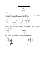 ASSET Practice Questions Class IV Maths