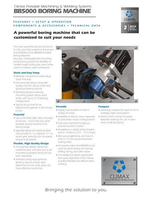 BB5000 BORING MACHINE