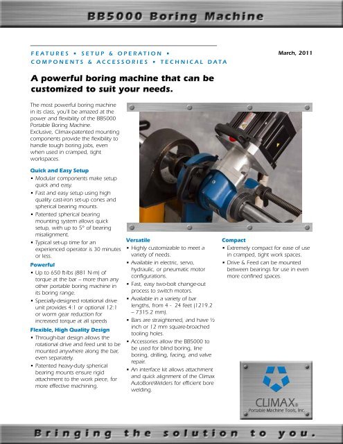 BB5000 Boring Machine