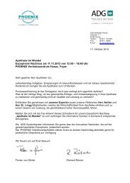 Vorgänge sind in S3000 sehr transparent. - ADG