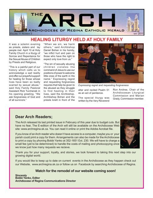 Pastoral Care – A Priestly Mission - Archdiocese of Regina