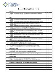 Sample board performance evaluation form - Center for Corporate ...