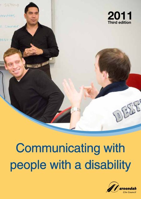 Communicating with people with a disability
