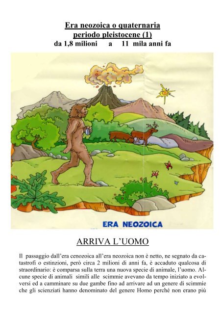 Era neozoica o quaternaria - casieresalvatore.it