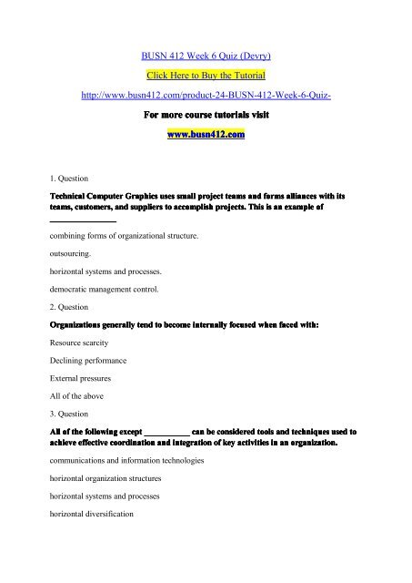 devry project management