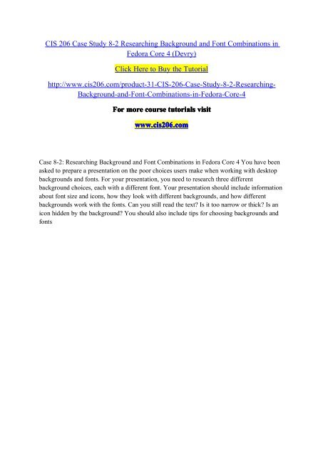 CIS 206 Tutorials / cis206dotcom