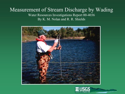 Measurement of Stream Discharge by Wading