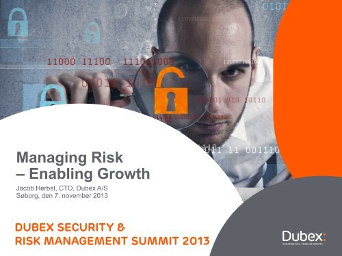 Managing Risk – Enabling Growth