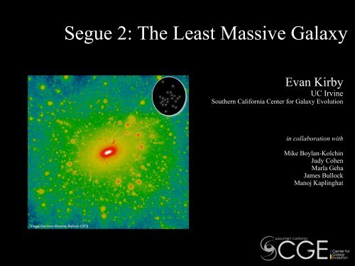 Segue 2 The Least Massive Galaxy