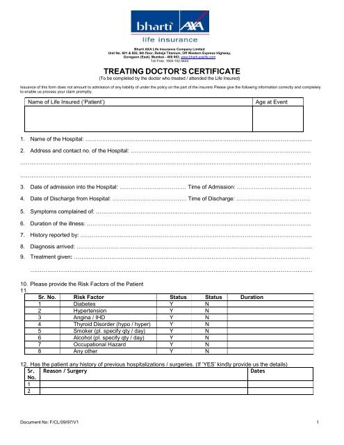 TREATING DOCTOR S CERTIFICATE treating-doctor-s-certificate