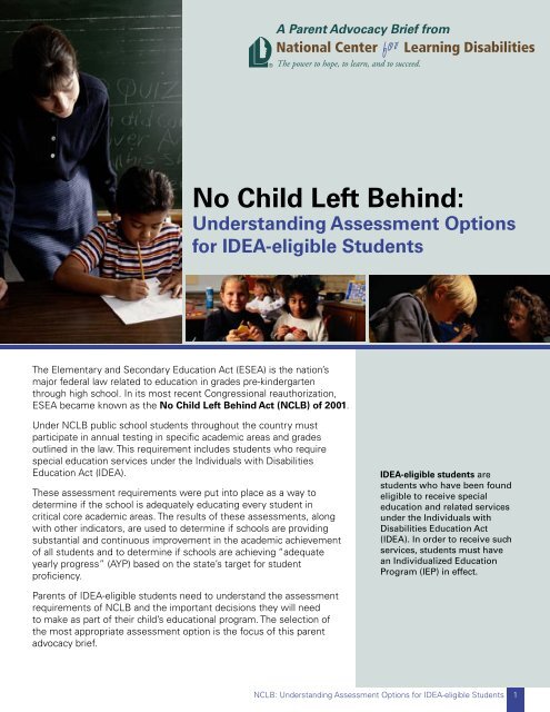 No Child Left Behind