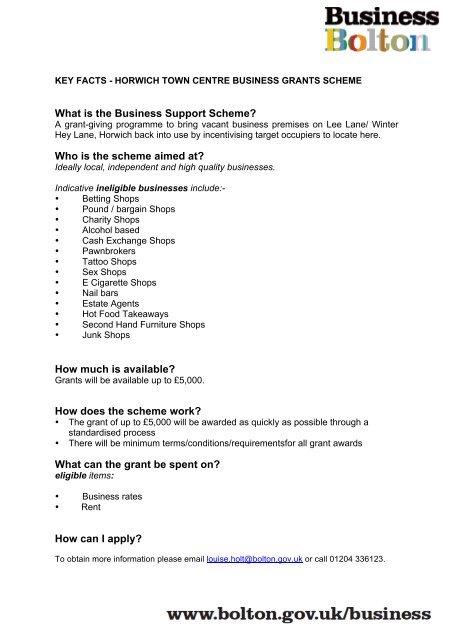 Horwich Business Support Grants Fact Sheet.pdf