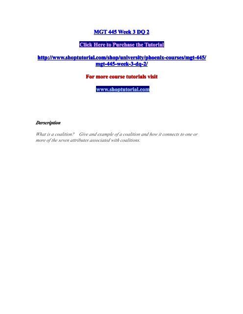 MGT 445 Week 3 DQ 2.pdf