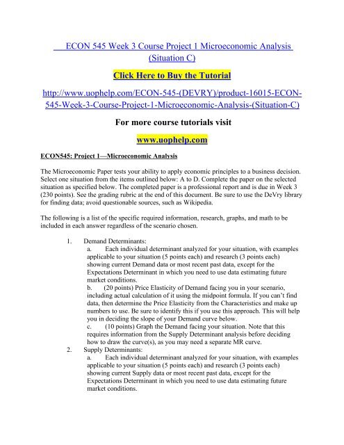 ECON 545 Week 3 Course Project 1 Microeconomic Analysis (Situation C).pdf