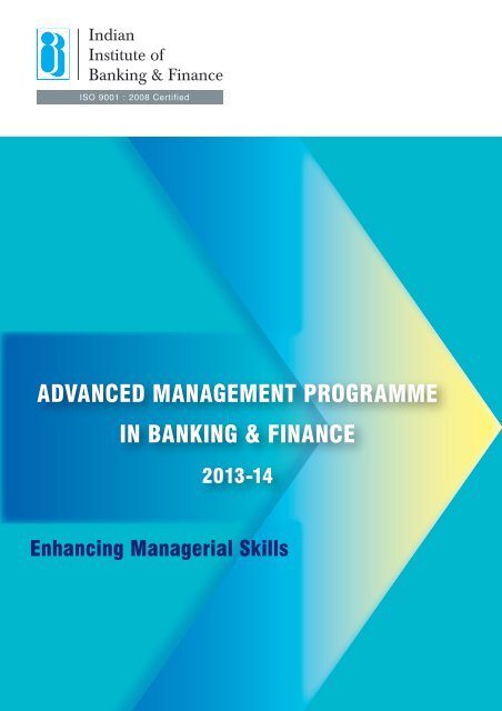 ADVANCED MANAGEMENT PROGRAMME IN BANKING & FINANCE