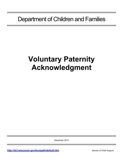 Voluntary Paternity Acknowledgment