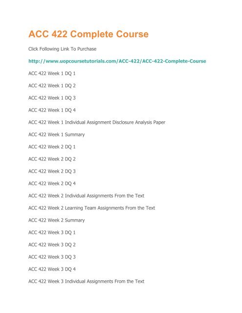 ACC 422 Complete Course.pdf