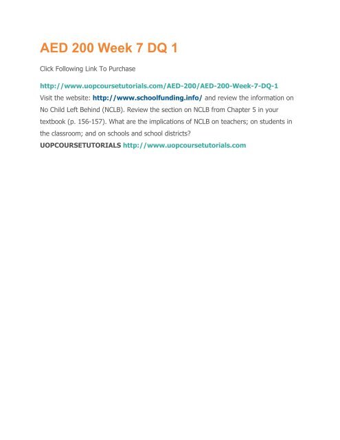 AED 200 Week 7 DQ 1.pdf