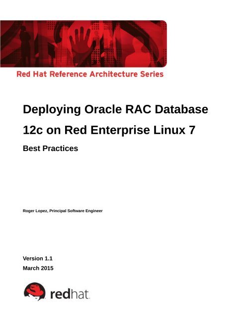 Deploying Oracle Rac Database 12c On Red Enterprise Linux 7