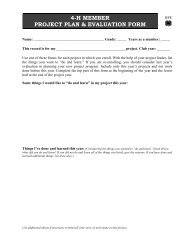 SECRETARY’S WORKSHEET FOR 4-H CLUB MEETINGS