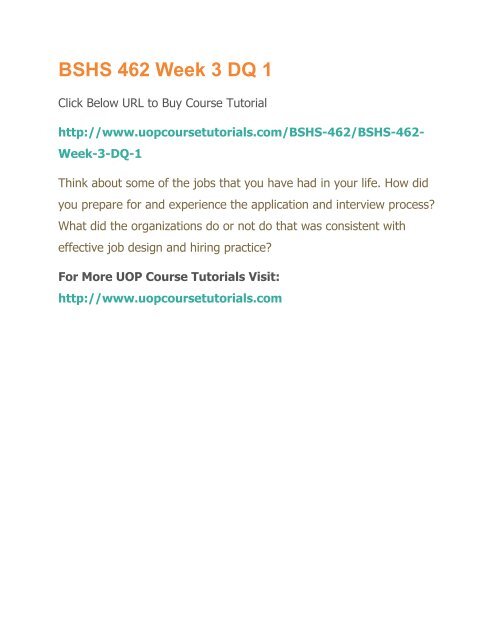 BSHS 462 Week 3 DQ 1.pdf