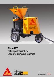Aliva-237 Betonspritzmaschine Concrete Spraying Machine