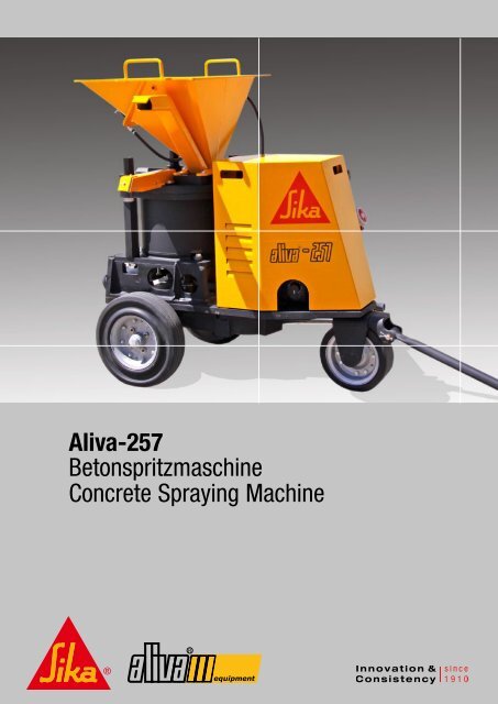 Aliva-257 Betonspritzmaschine Concrete Spraying Machine