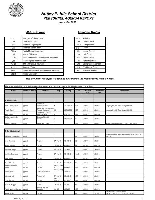 Nutley Public School District
