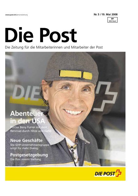 «Die Post» - Personalzeitung - Die Schweizerische Post