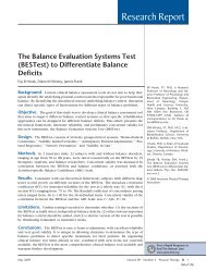 Romberg Balance Test..