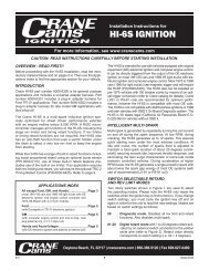 HI-4 SINGLE FIRE MOTORCYCLE IGNITION - Crane Cams