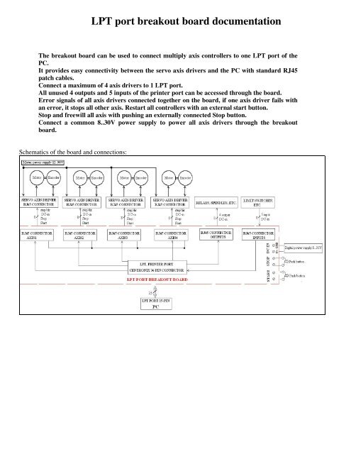 LPT port breakout board documentation