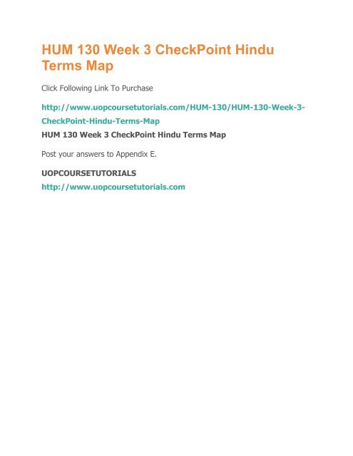 HUM 130 Week 3 CheckPoint Hindu Terms Map.pdf