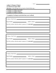 Author's Purpose Worksheet 5 PDF - ereadingworksheets