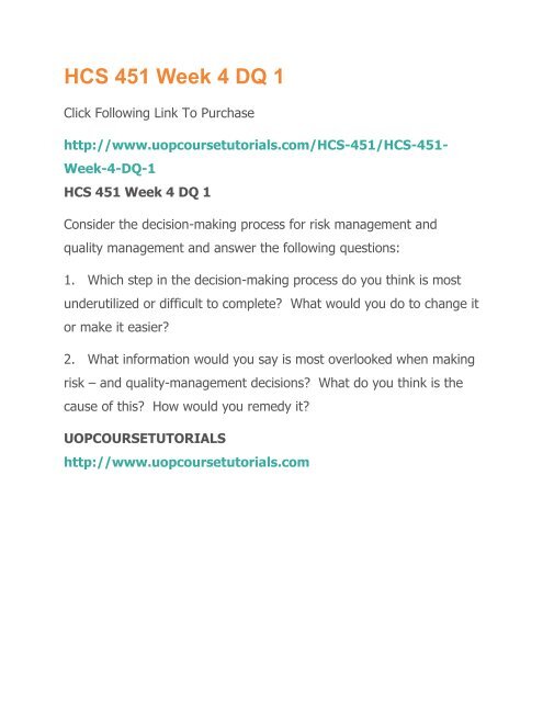 HCS 451 Week 4 DQ 1.pdf