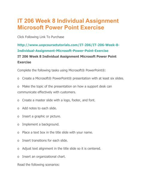 IT 206 Week 8 Individual Assignment Microsoft Power Point Exercise.pdf