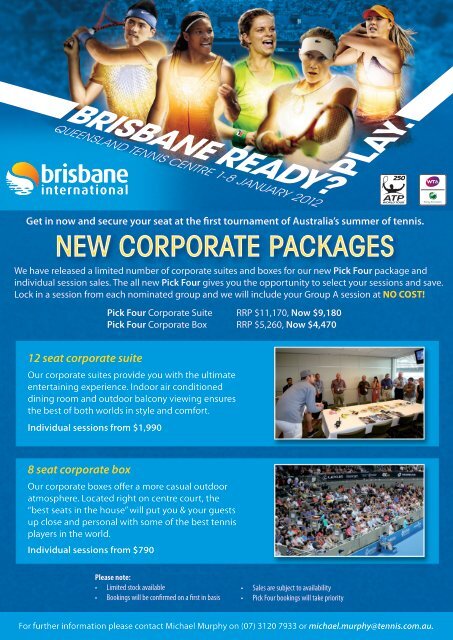 NEW CORPORATE PACKAGES