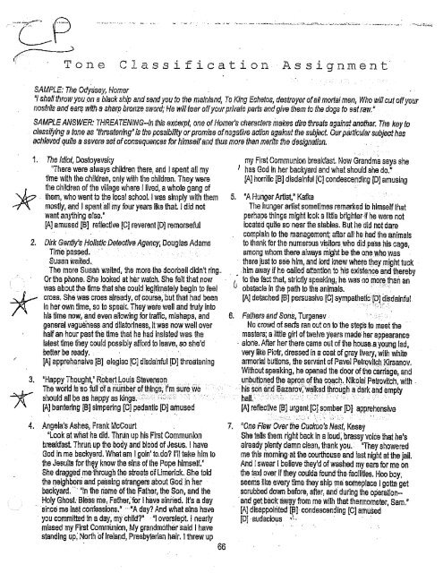 Tone Classification Assignment Tone Classification Assignment