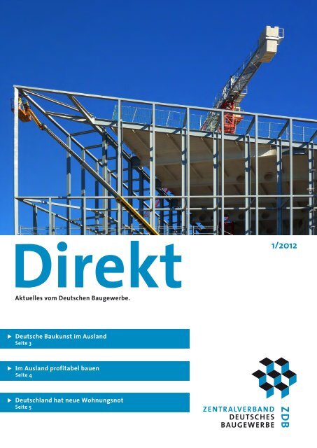ZDB-Direkt 1-2012.pdf - Zentralverband Deutsches Baugewerbe