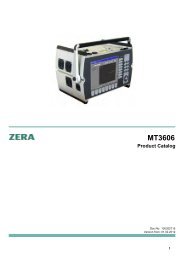 MT500 Product Catalog - ZERA GmbH