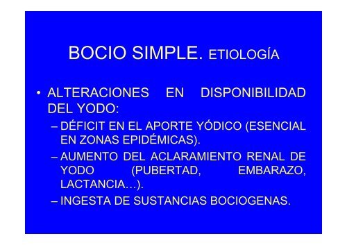 BOCIO SIMPLE.TIROIDITIS - Unidad del Pie y Tobillo