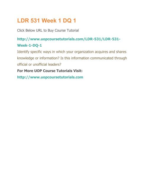 LDR 531 Week 1 DQ 1.pdf