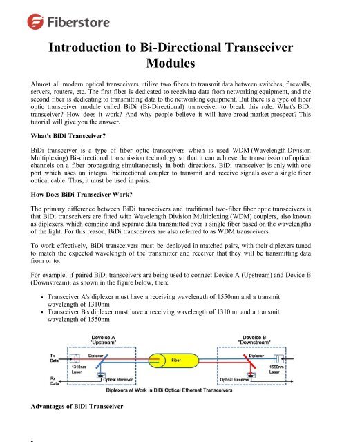Introduction to Bi-Directional Transceiver Modules.pdf