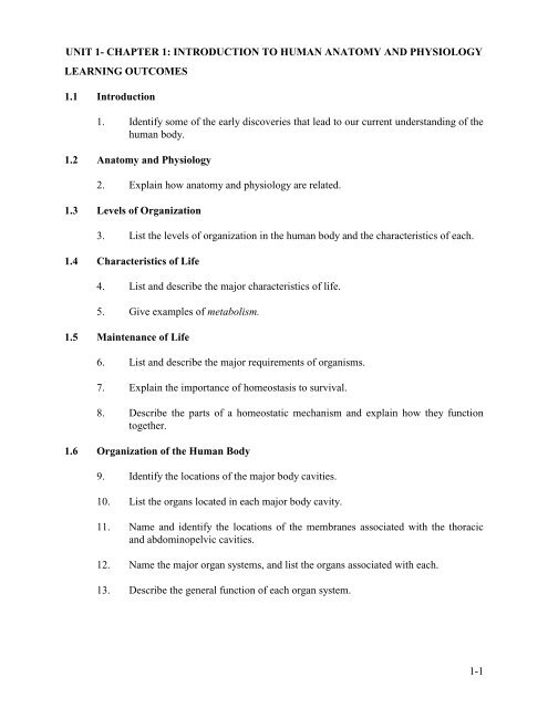 Anatomy And Physiology Chapter 1 Study Guide Pdf Elicia Kearney