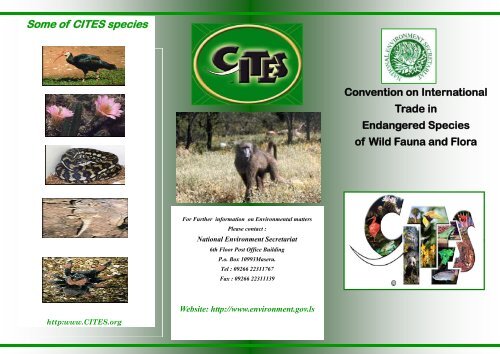 Convention on International Trade in Endangered Species of Wild Fauna ...