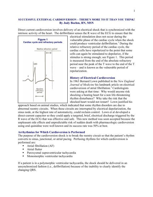 successful external cardioversion - ZOLL Medical Corporation