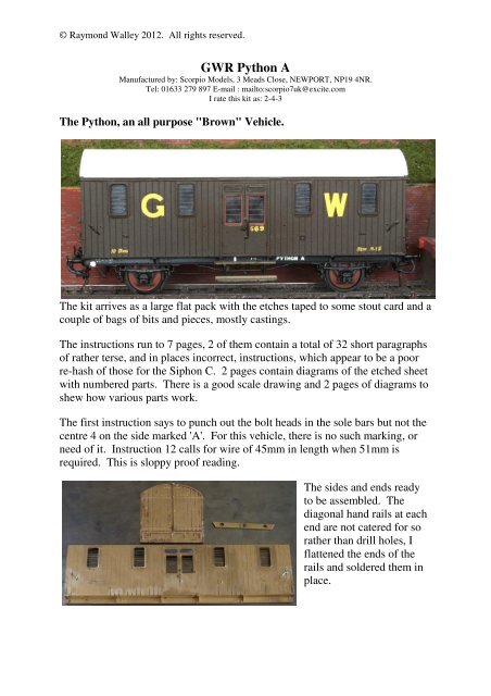 GWR Python A