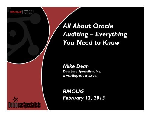 All About Oracle Auditing – Everything You Need to Know