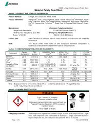 Hydrated Lime - MSDS English - Lafarge